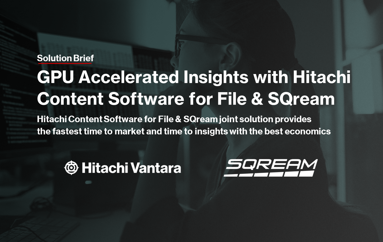 Solution Brief: GPU Accelerated Insights with Hitachi Content Software ...